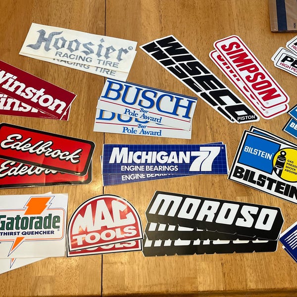 Various Retro Racing Decals | Vinyl Sticker Pack - Etsy