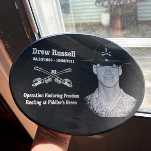 Military Soldier Custom Design Memorial Plaque, Veteran Soldier ...