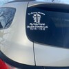 In Loving Memory Car Window Decal With a Cross and Flowers Grandma ...