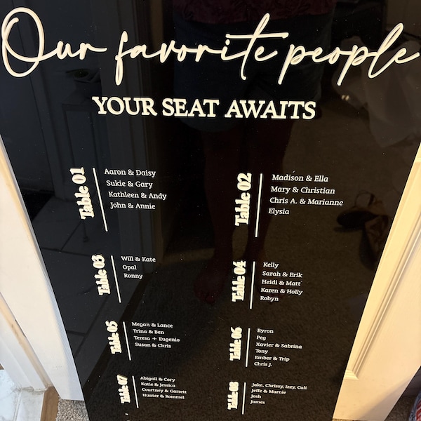 Arch Seating Chart Large Wedding Seating Chart Arched Panel With Custom ...