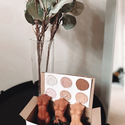 Flesh Babe Candle Trio Gift Box / Three Female Bust Candles - Etsy