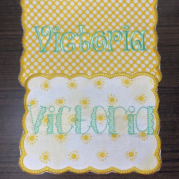 Scallop Rectangle Monogram Frame Machine Embroidery Applique Design 5 ...