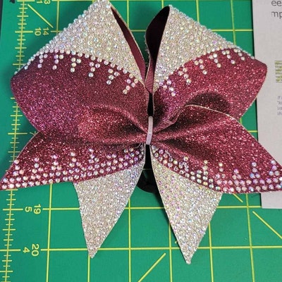 Cheer Bow Rhinestone Template SVG SAWTOOTH Design - Etsy