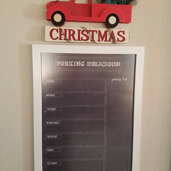 Meal Planner, Menu Board, Weekly Menu, Weekly Meal Planner, Chalkboard ...