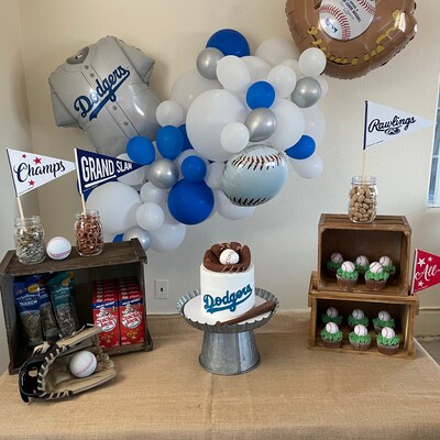 24'' LA DODGERS JERSEY Balloon 18'' Dodgers Baseball Balloon Dodgers ...