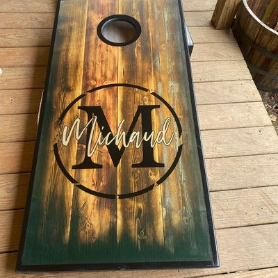 Rustic Barnwood Cornhole Custom Cornhole Boards Rustic - Etsy