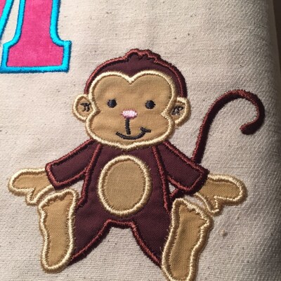 Little Monkey Applique Machine Embroidery Design NO:0151 - Etsy