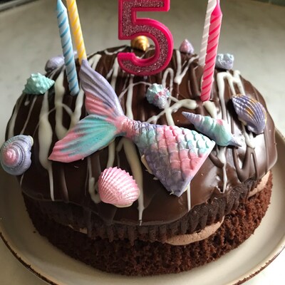 Pastel Mermaid Tail in Teal Pink and Purple - Etsy UK