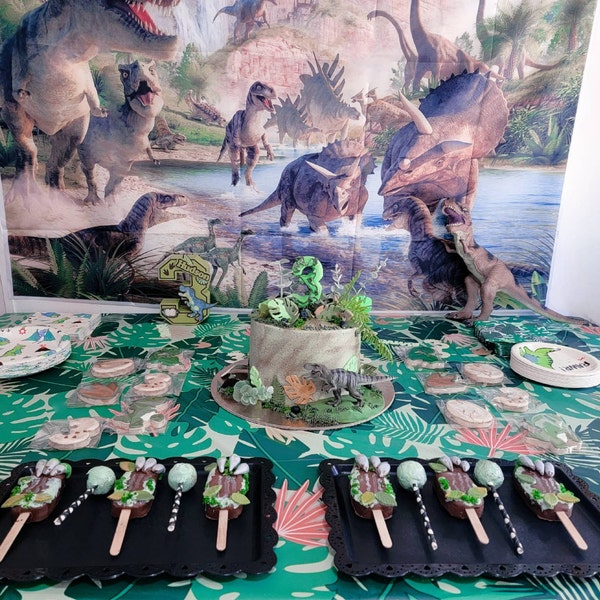 3 REX Number 3, 3 REX Birthday Decorations, 3 REX Birthday Centerpiece ...