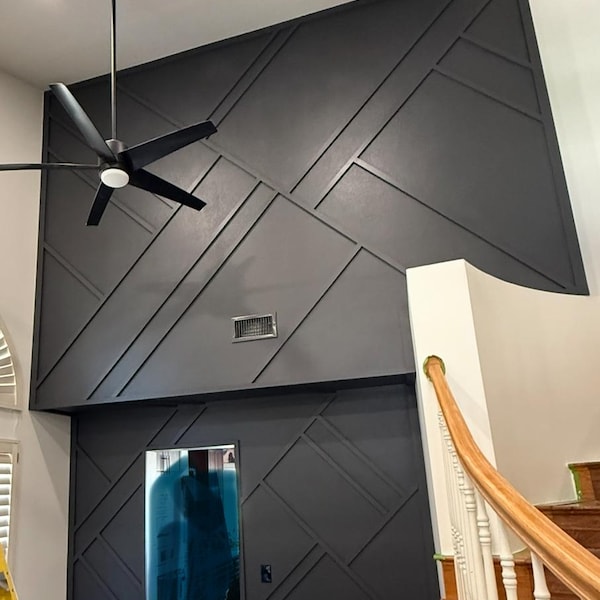 Customized Accent Wall Plans, Amazing Wall Design, Trim Wall Design ...
