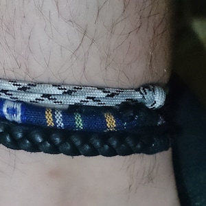 Footband Leather Braided Ankle Ribbon Black Friendship Ribbon | Etsy