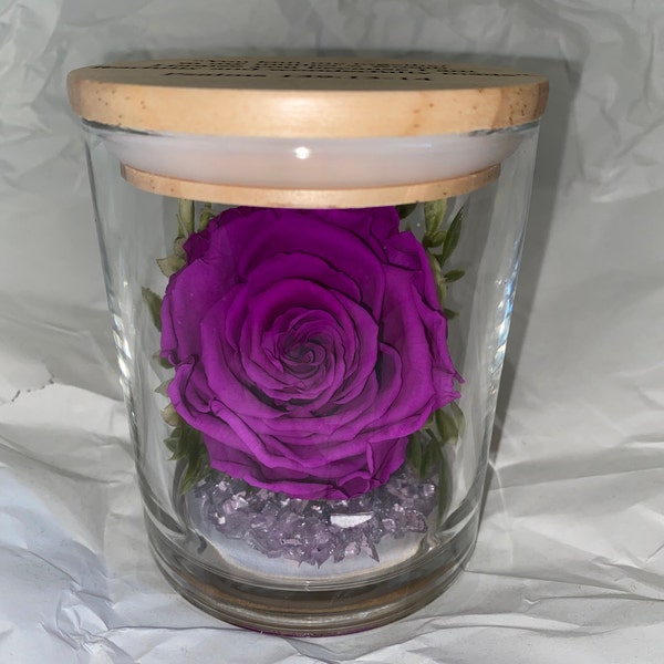 Preserved Purple Rose Gift Jar: Evermore Keepsake - Etsy