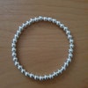 4mm Gold Stacking Bracelet, Stretch Bracelet, Gold Bead Bracelet, 14K ...