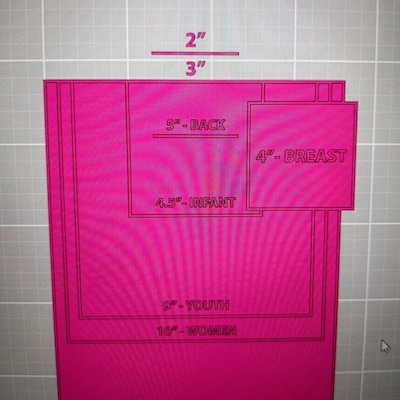 Apparel Printing Imprint Sizing Digital File - Etsy