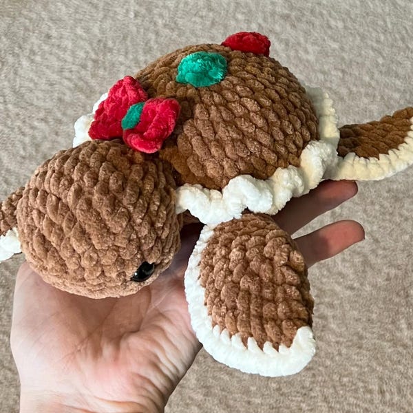 Gingerbread Turtle Pattern Crochet PDF Download Beginner Friendly ...