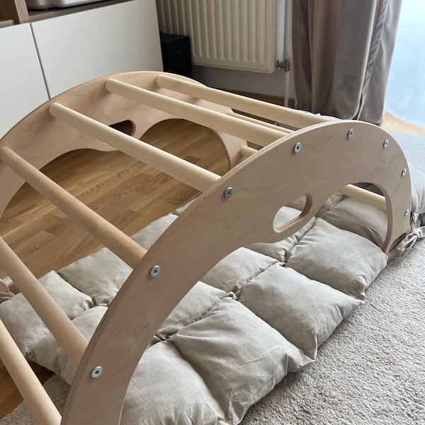 Large Climbing Arch With Pillow, 1st Bday Kids Furniture Gift for ...