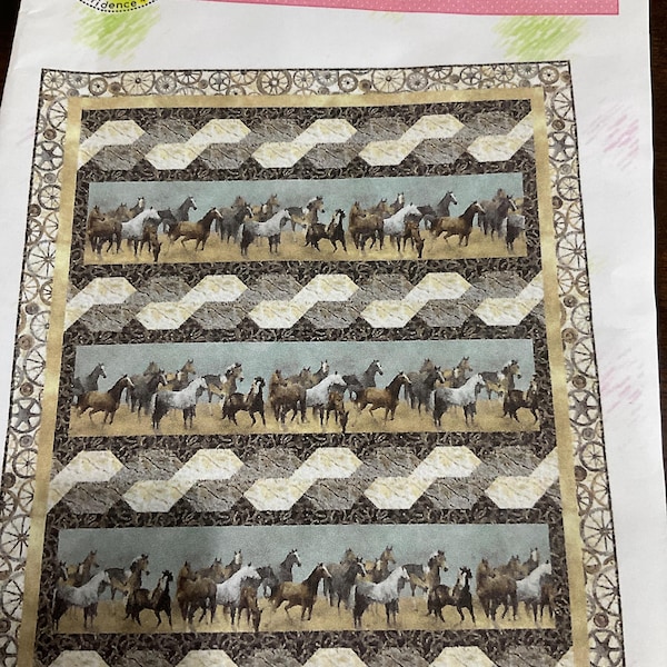 Gnomie Love Quilt Kit - Henry Glass Fabric by Shelly Comiskey - 61.5" X ...