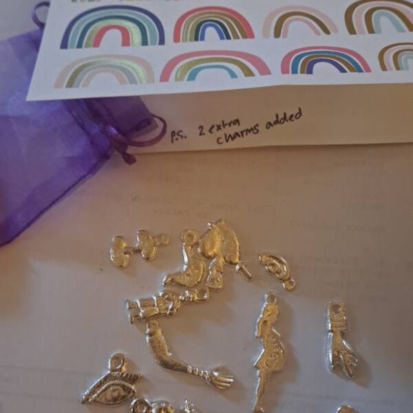 Evil Eye Custom Made Box With Gold Milagro Charms - Light Blue Box ...