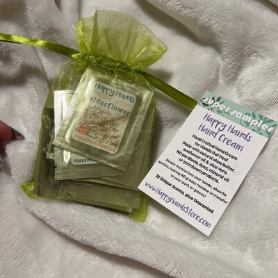 32-scent SUPER Sampler Hand Cream Sample Set HAPPY HANDS Scented Shea ...