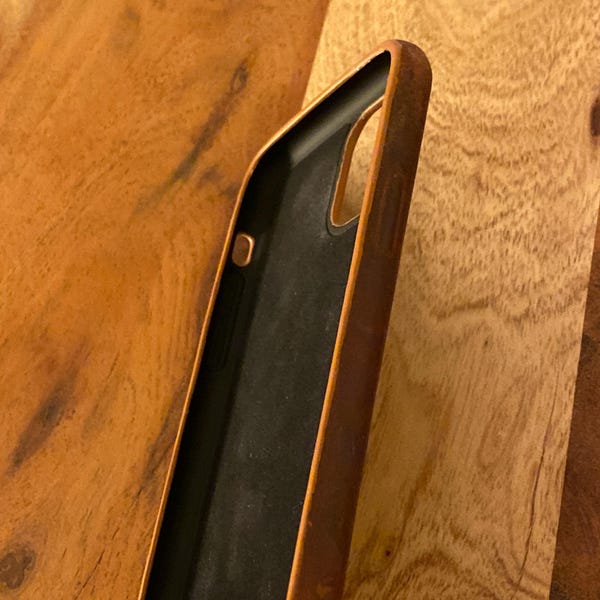 Custom Tumbled Phone Case, Tan Phone Cover, iPhone 14, 13, 12, 11, Pro ...