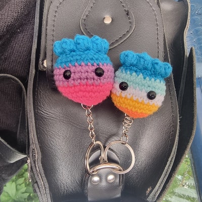 Blueberry Bag Charm From Polymer Clay Fruit Keychain Cute Berries Key ...