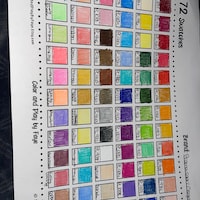 Derwent Chromaflow 150 Swatch Chart for Colored Pencil Set | DIY ...