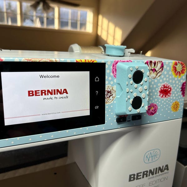 Set: Bernina Kaffe Themed Bobbin and Knob Guard Bernina Special Edition ...