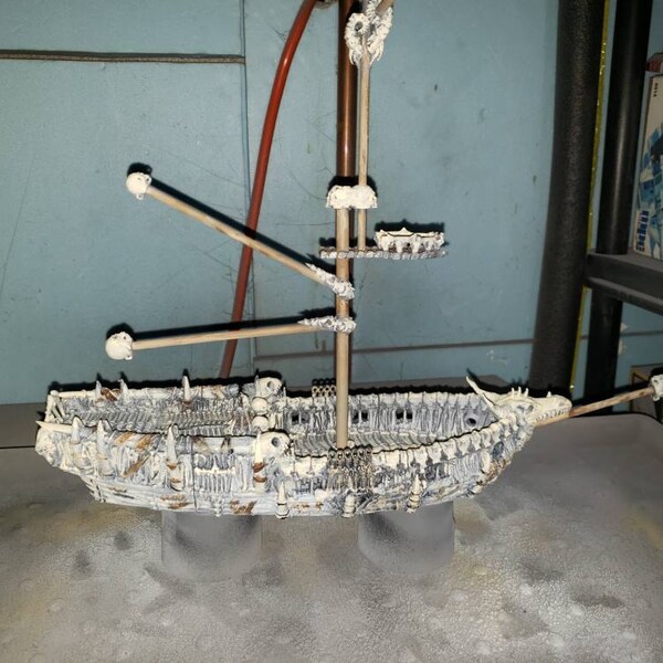 Dnd Terrain the Undead Sloop Ship - Dwarves, Elves and Demons | 28mm ...