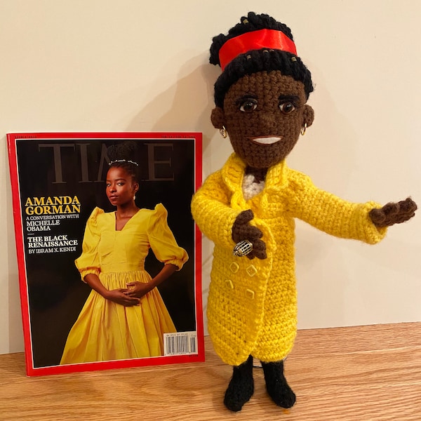 PATTERN PDF Amanda Gorman Inspired Crochet Amigurumi Crochet Doll ...