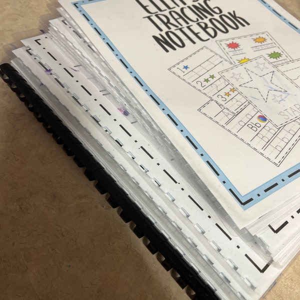 Lined Writing Paper Practice Learn to Write Paper RED and Blue Lines - Etsy