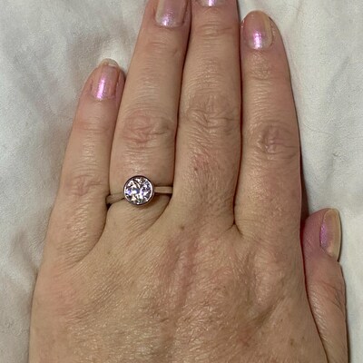 Princess 1.5 CT Engagement Ring Set, Platinum Plated Sterling Silver ...