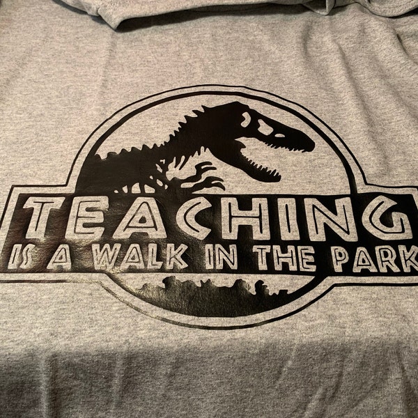 Teaching is a Walk in the Park Svg, T-rex Dinosaur Png, School Clipart ...