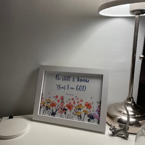 Personalised Bible Verse Name Print Christian Nursery Name | Etsy