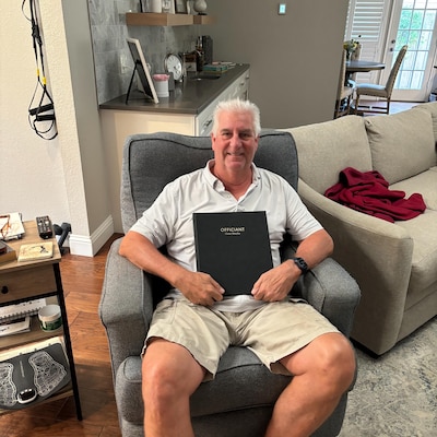 Officiant Binder With Natural Linen Personalized Gold Embossed Wedding ...