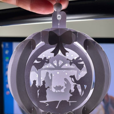 3D Birthday Popup Sphere Papercraft Template, Papercut SVG, Png Pdf ...