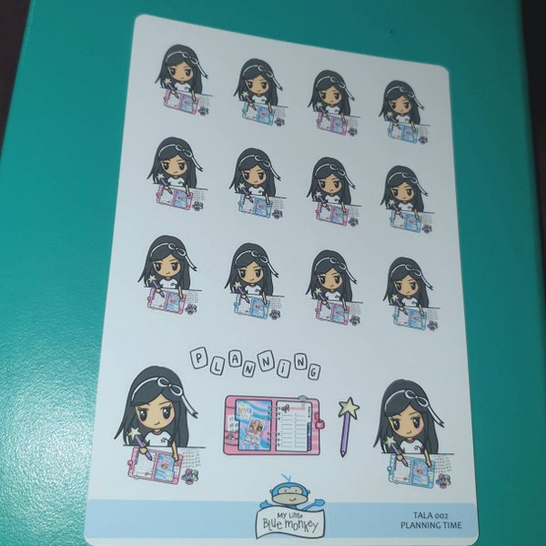 Foldable Spiral Notebook Sticker Foldable Planner Sticker, Functional ...