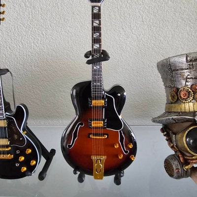 Miniature Guitar RANDY RHOADS Black and Gold - Etsy