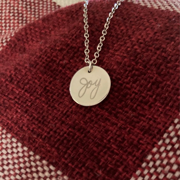 Add a Disc, Engraved Disc, Monogrammed Disc, Custom Handwriting Pendant ...