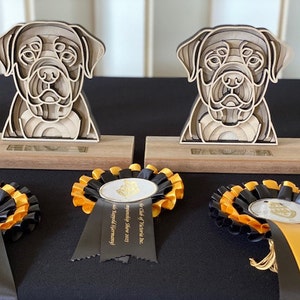 Rottweiler Dog 3D Wooden Mandala Head, Rottie Dog Decor, Pet Portrait ...