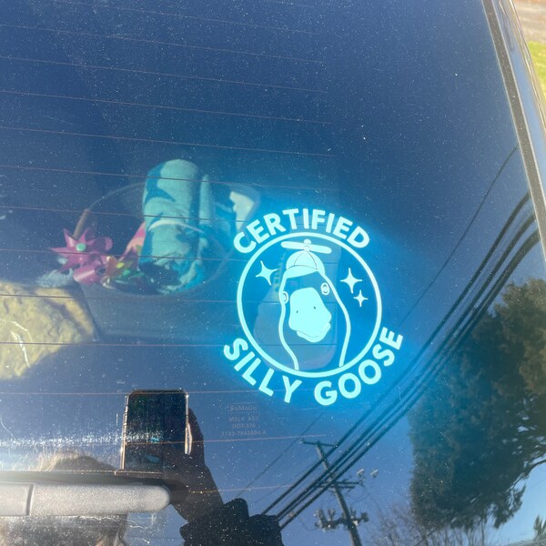 Certified Silly Goose on Board Holographic Bumper Car Window Transfer ...