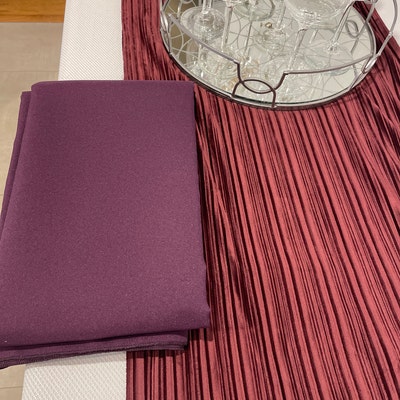 108 Round Purple Velvet Tablecloth Wedding Tablecloths - Etsy