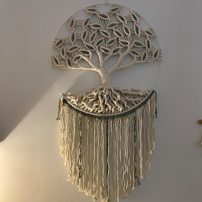 Maxi Tree of Life GUAJUMARU Zen Tree of Life Dreamcatcher Macrame ...