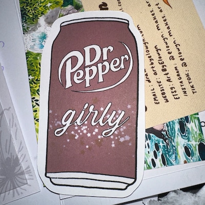 Dr. Pepper Girly, Dr. Pepper Sticker, Dr. Pepper Lover, I Love Dr ...