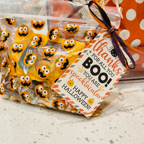 Halloween Appreciation Tag Printable / Staff Appreciation / Employee ...