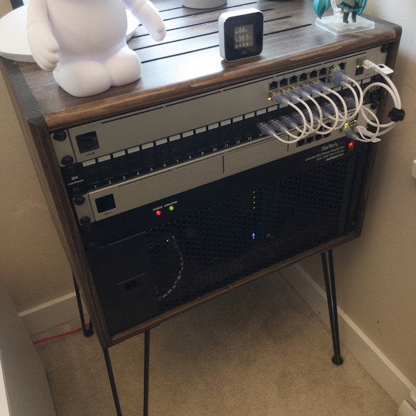 Studio Rack | 15” Depth | 16" Hairpin Legs | Solid Wood | Vents - Etsy