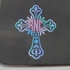 Christian Cross Monogram Decal Monogram Sticker Yeti Decal - Etsy