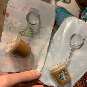 Slush Drink Keychain Cherry and Blue Rasbperry Slushy Ice | Etsy