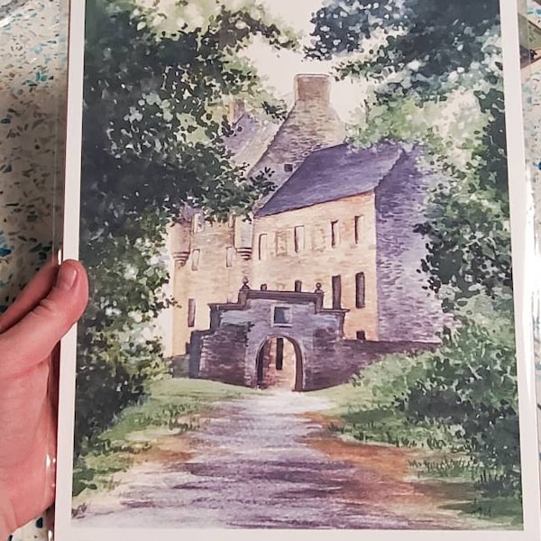 Lallybroch OUTLANDER PAINTING 8.5" X 11" Print Outlander Fan Art Print ...