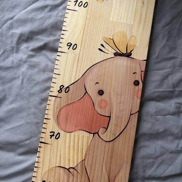 Growth Chart for Kids Lion, Wood Growth Chart for Kids, Child Growth ...