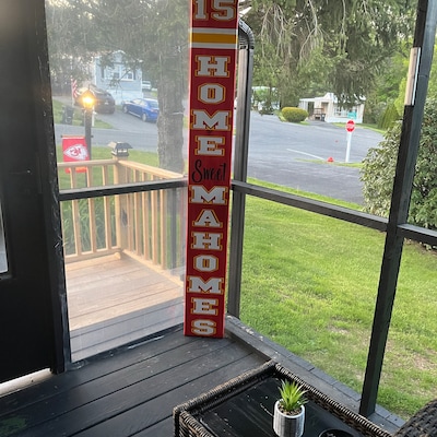 Home Sweet Mahomes, Chiefs Front Porch Sign, Mahomes Front Porch Sign ...